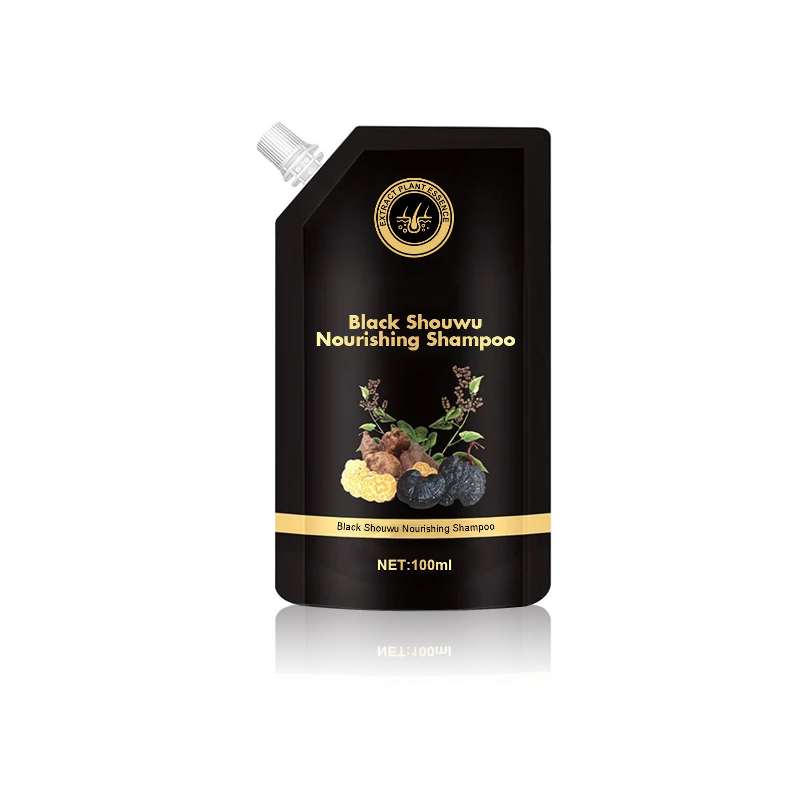 Black Reishi Polygonum Multiflorum Shampoo - yimeitangskincare